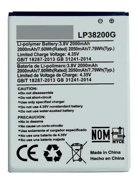 BATERIA HISENSE U972 PILA LP38200G 2050MAH