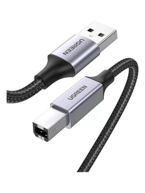 CABLE PREMIUM USB A USB TIPO B DE 3 METROS IMPRESORA UGREEN COLOR NEGRO