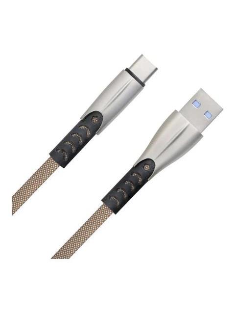 CABLE USB TIPO C CARGA RAPIDA DATOS TABLET SMARTPHONE COLORES CAQUI