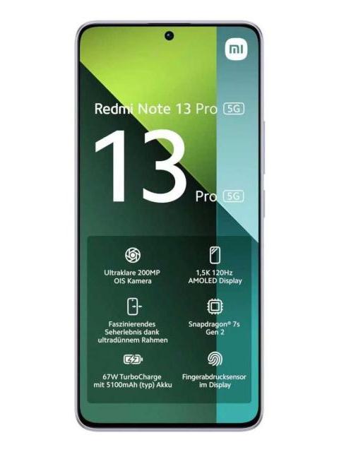 CELULAR XIAOMI REDMI NOTE 13 PRO 5G DUAL SIM 512 GB NEGRO 16 GB RAM