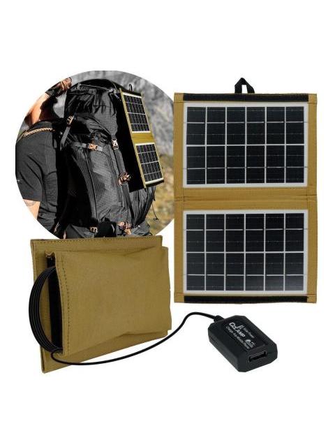 PANEL SOLAR PORTATIL PLEGABLE CON CARGADOR SOLAR USB DE 7W