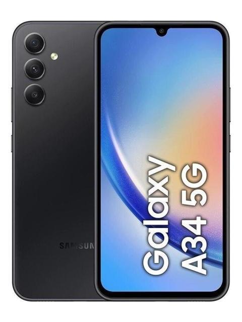 SAMSUNG GALAXY A34 5G 256GB DUAL SIM 8GB RAM 48MPX AWESOME GRAPHITE ...